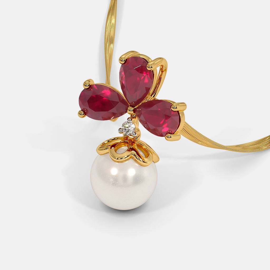 bluestone ruby pendant