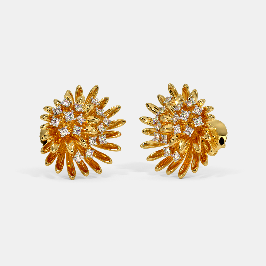 The Calix Stud Earrings | BlueStone.com