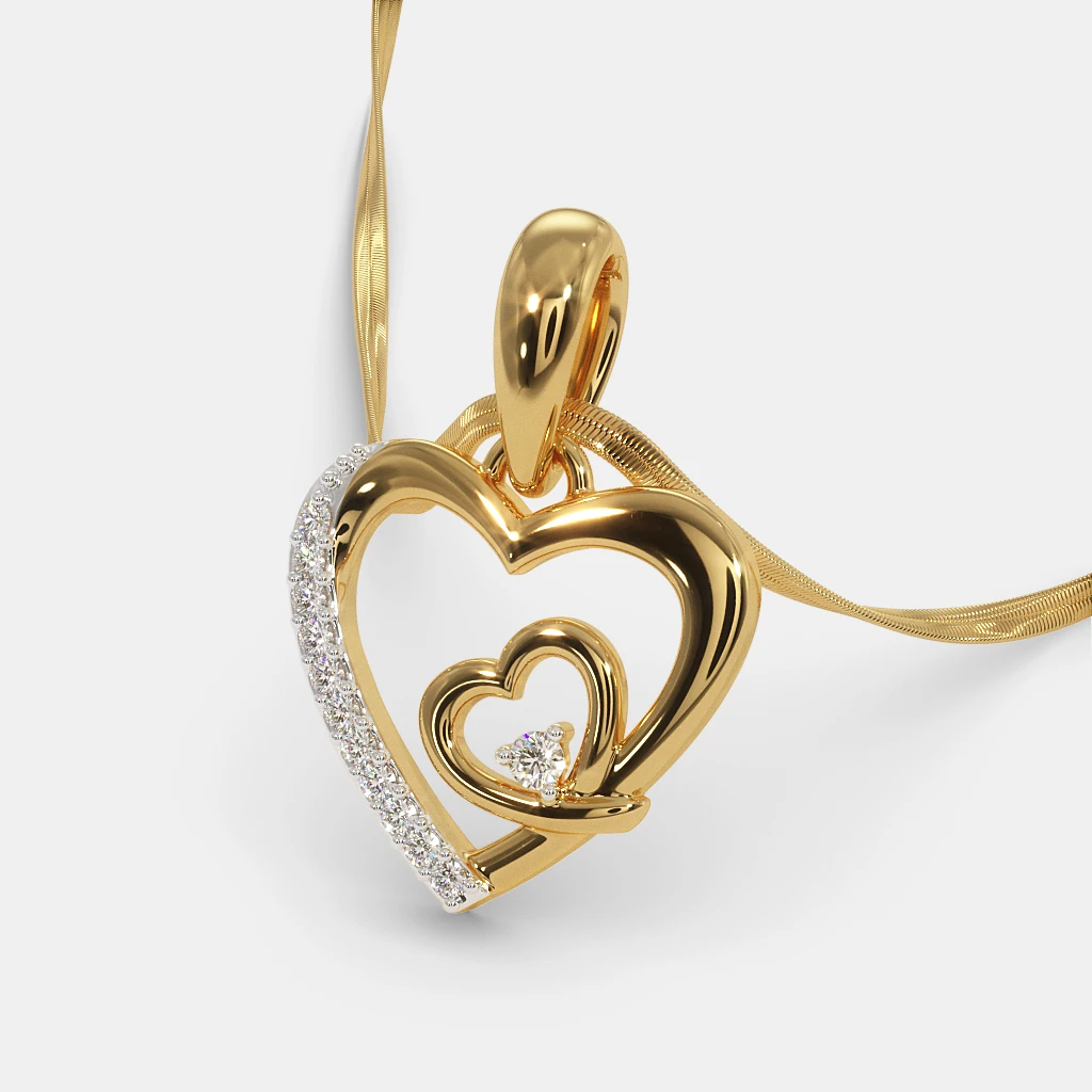Buy 100+ Hearts Pendants Designs Online | BlueStone.com - India's #1 ...