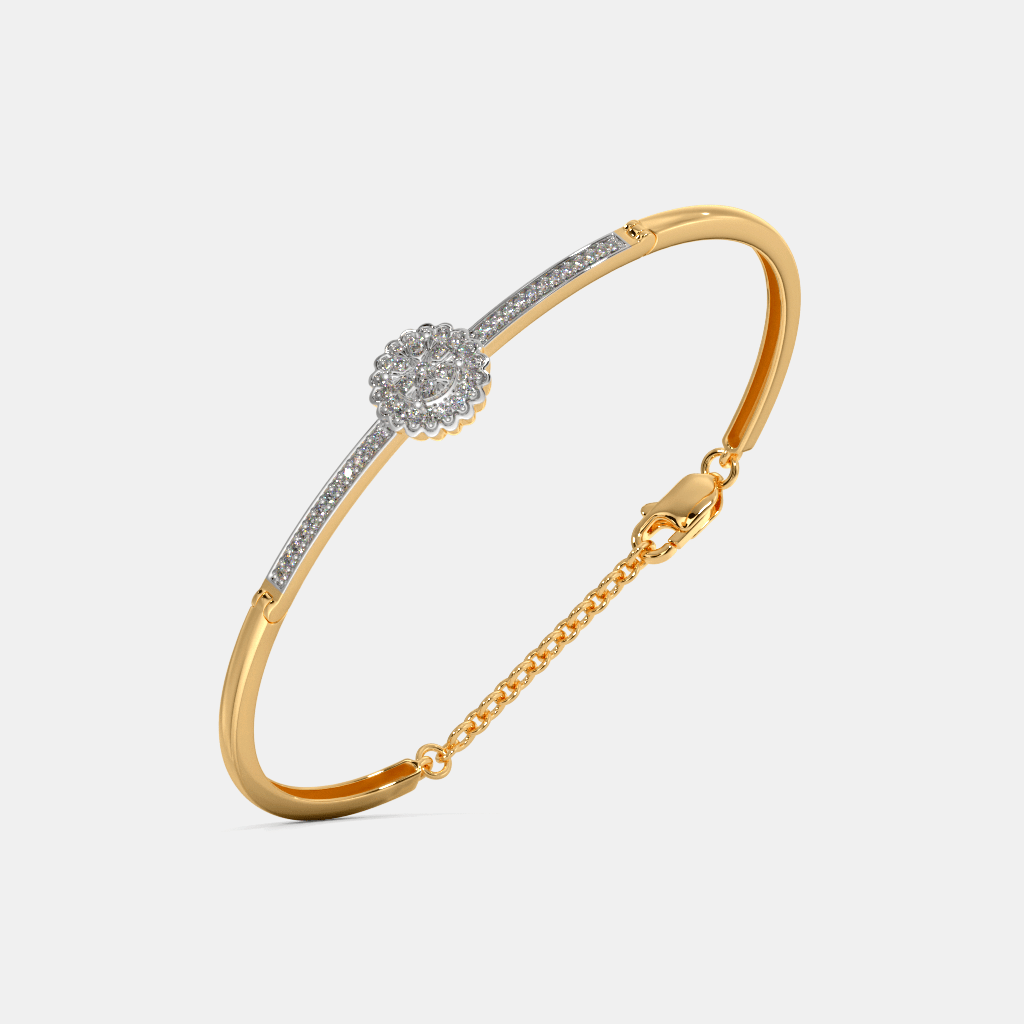 The Candila Classic Oval Bangle | BlueStone.com