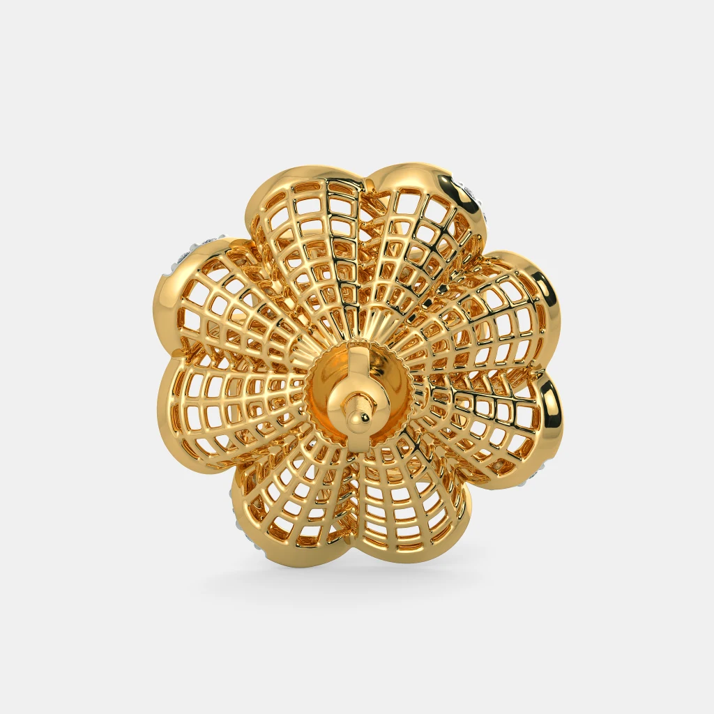 The Rose Lattice Earrings | BlueStone.com