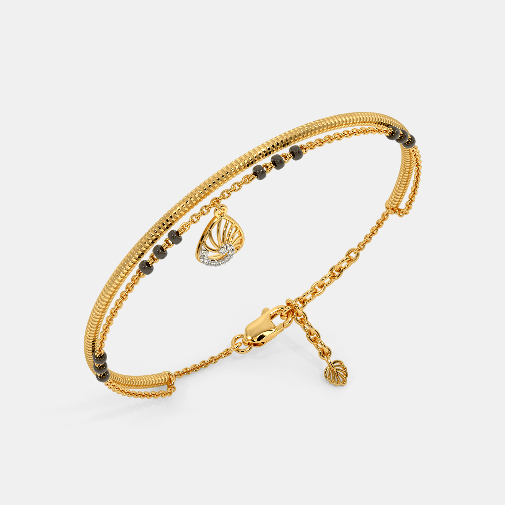 The Prarna Mangalsutra Bangle | BlueStone.com