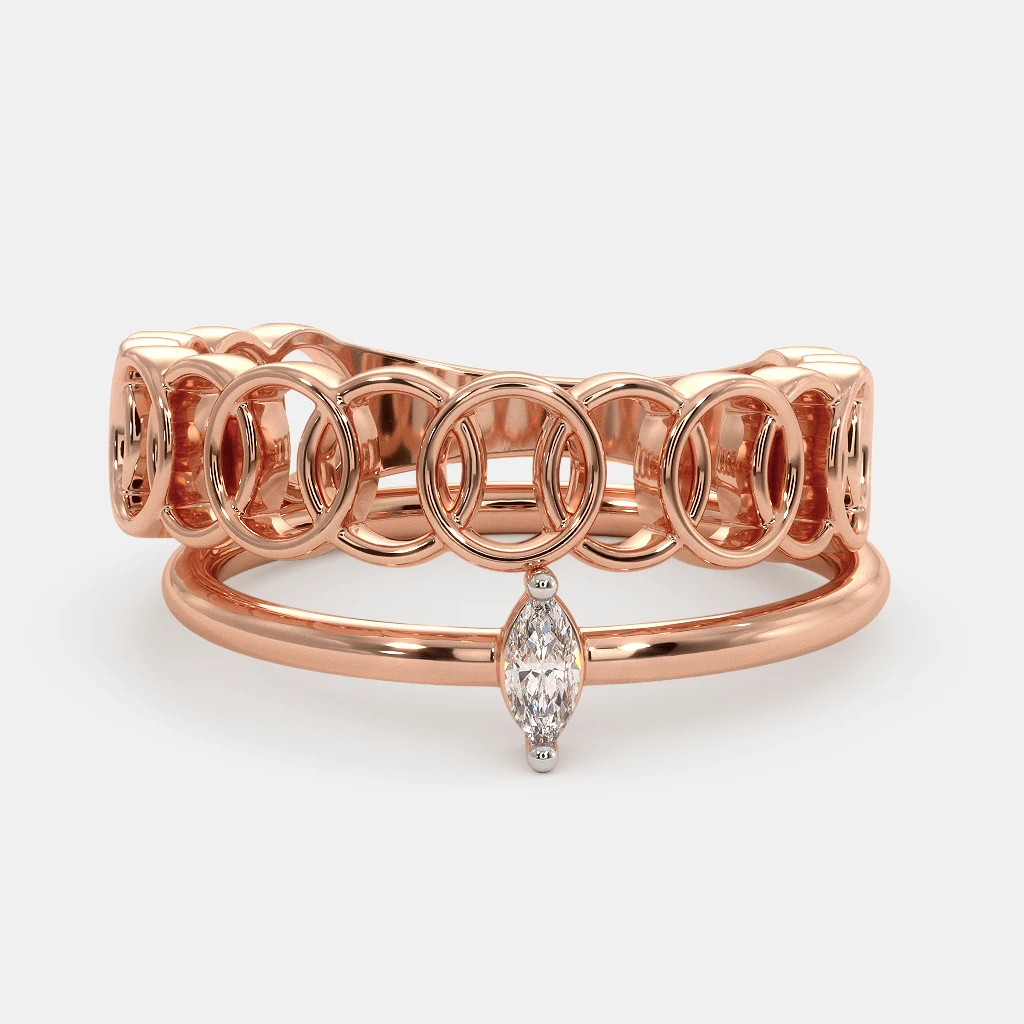 The Bloomy Stackable Ring | BlueStone.com