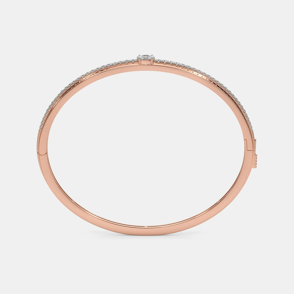 The Isanora Oval Bangle | BlueStone.com