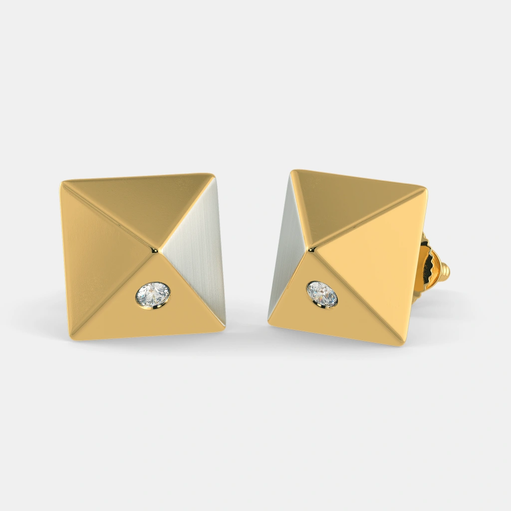 The Pyramid Earrings | BlueStone.com
