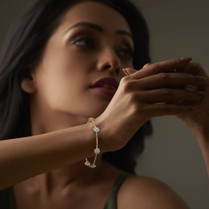 The Elok Round Bangle | BlueStone.com