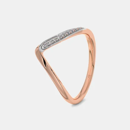 The Zemora Chevron Ring | BlueStone.com