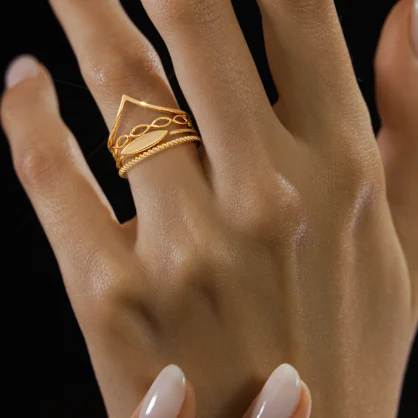 The Alchemy Stackable Ring | BlueStone.com